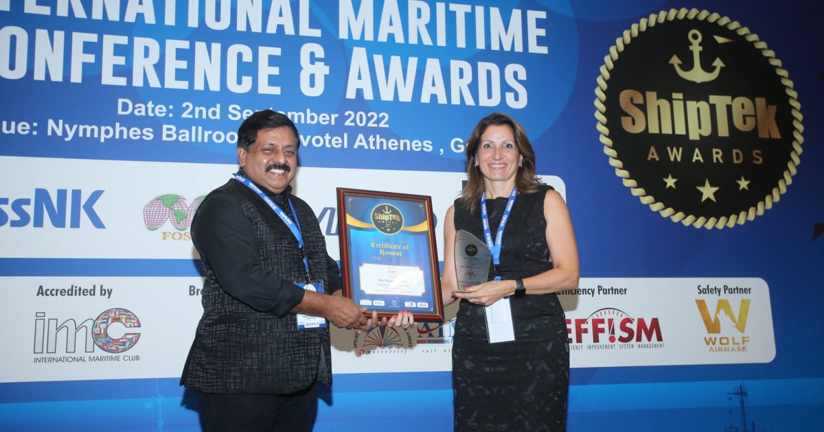 GAC named ‘Best Ship Agent’ at 16th ShipTek International Awards | GAC